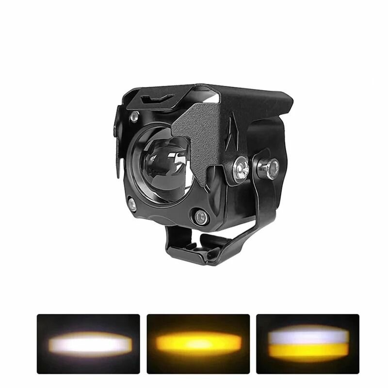 Противотуманные фары LED 20W белый/желтый с сеткой квадратные для авто мото внедорожник IP67