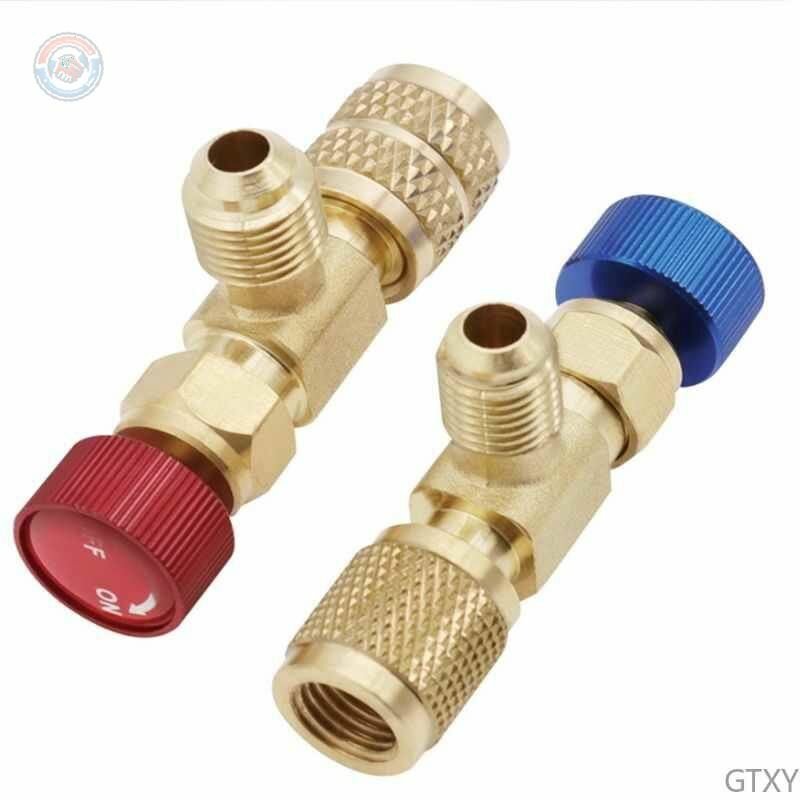 Фрикционный предохранительный клапан адаптер для заправки и обслуживания кондиционеров и холодильников R410 R22 1/4 дюйма безопасное подключение к охлаждающей магистрали