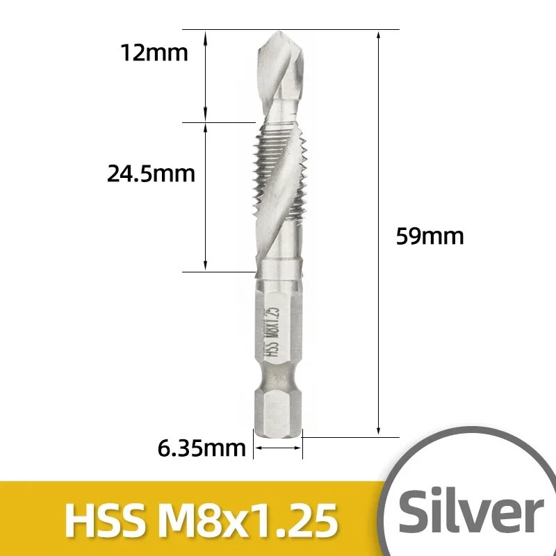 Набор титановых сверл XMSJ для метчиков M3-M10