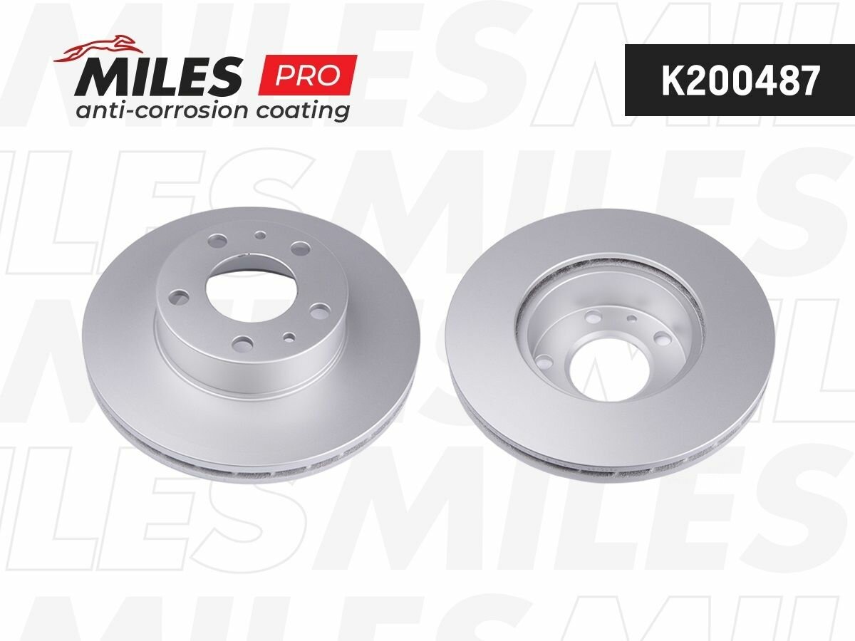 MILES Диск тормозной (серия PRO с антикоррозионным покрытием) CITROEN JUMPER/ FIAT DUCATO/ PEUGEOT BOXER 94- передний D280мм. K200487