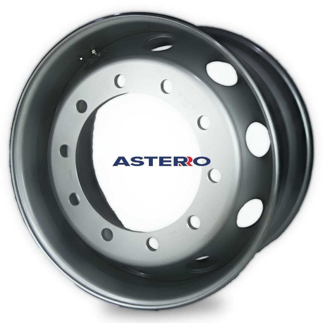 Диск автомобильный стальной Asterro 22.5x11.75 10x335 et135 dia281 Серебристый