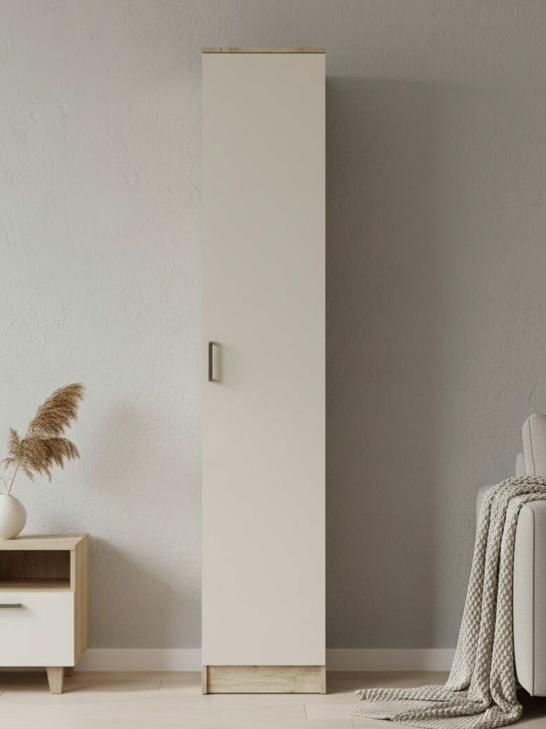 ARNIKA Шкаф-пенал 40 см, Дуб крафт серый, Кашемир