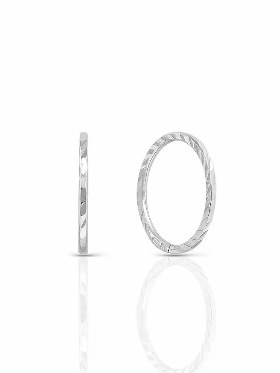 Серьги конго, серебро, 925 проба