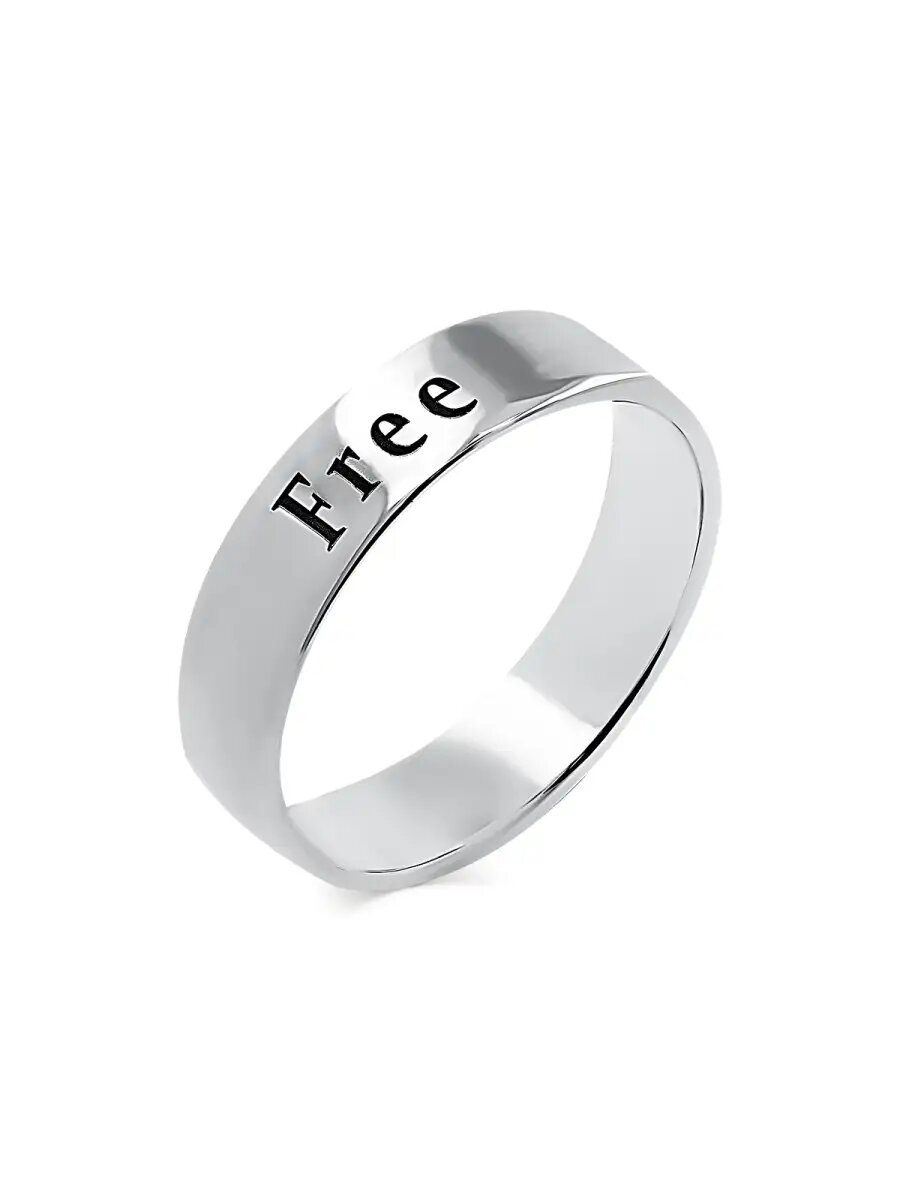 Кольцо, серебро, 925 проба, родирование