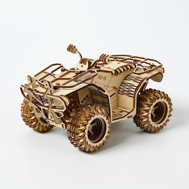 Деревянные игрушки в сборе-Квадроцикл, подарки для детей