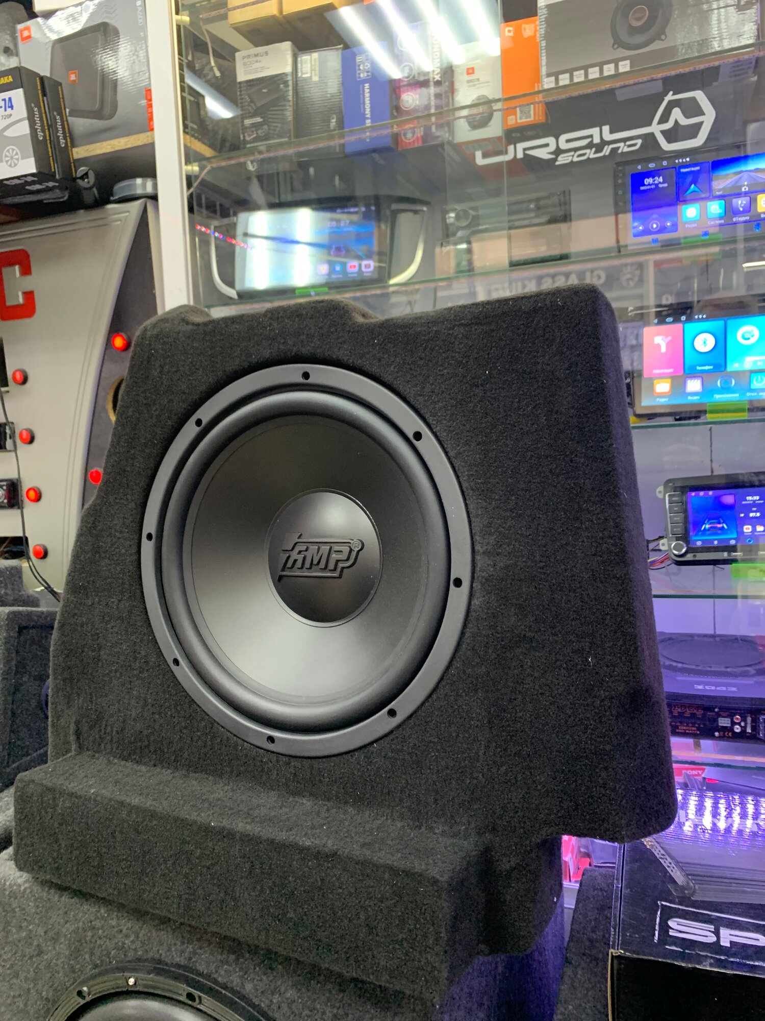 Короб Стэлс Mitsubishi Lancer X в левое крыло 33л под 12(дюймов)