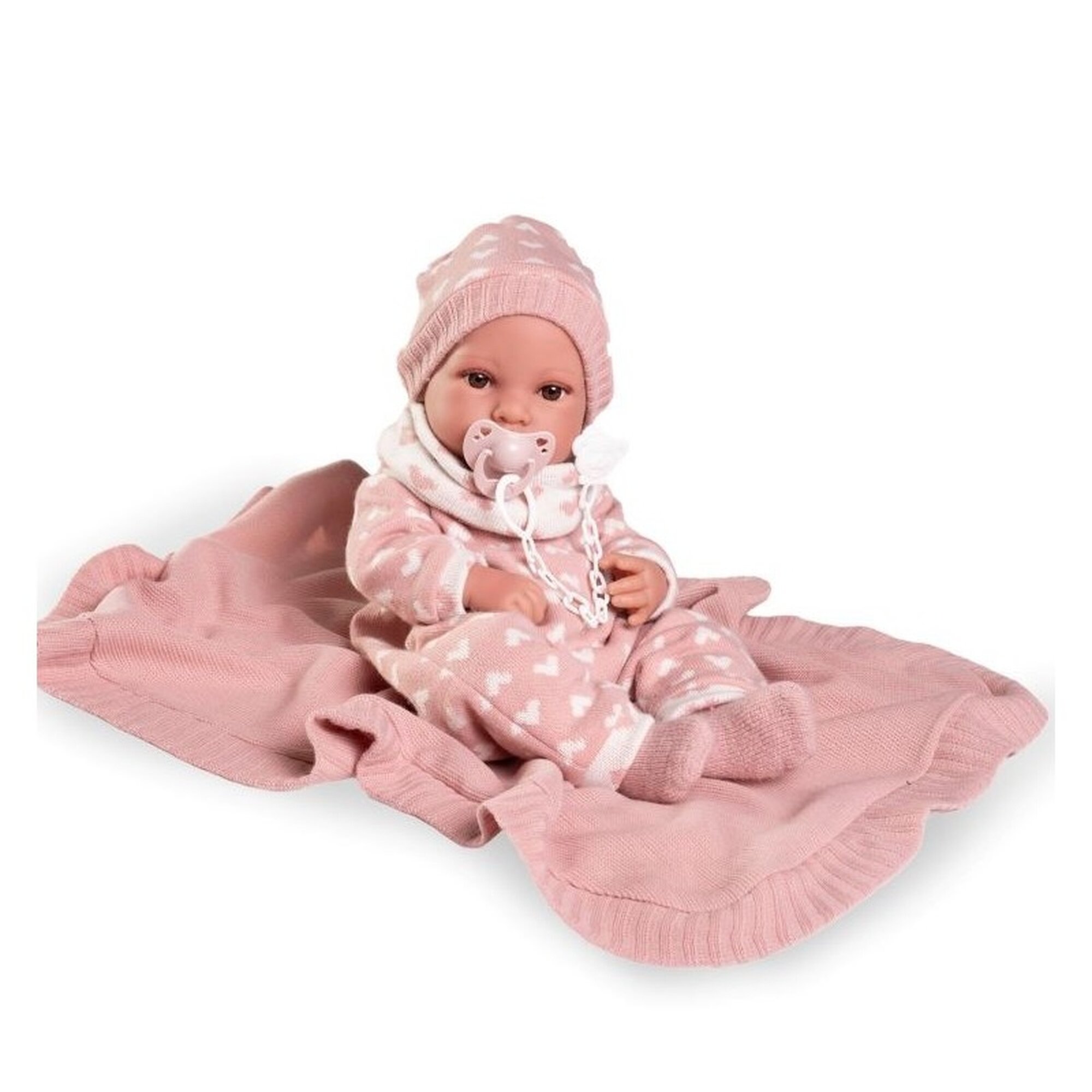 Кукла Antonio Juan Baby Erika 50418, с пледом, виниловая, 42 см