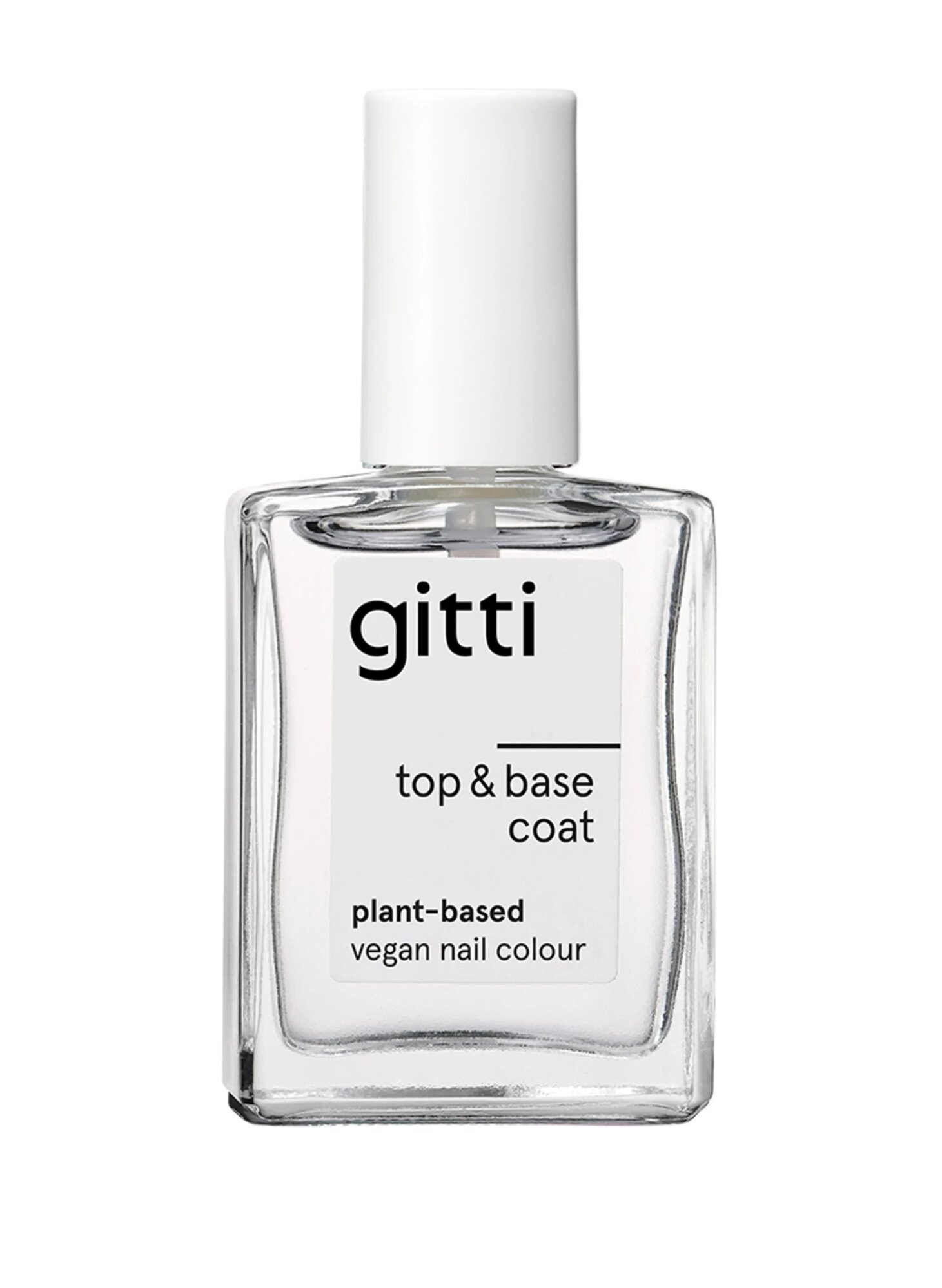 Gitti Базовое и верхнее покрытие для ногтей PLANT BASED TOP- & BASE COAT,15 мл прозрачное