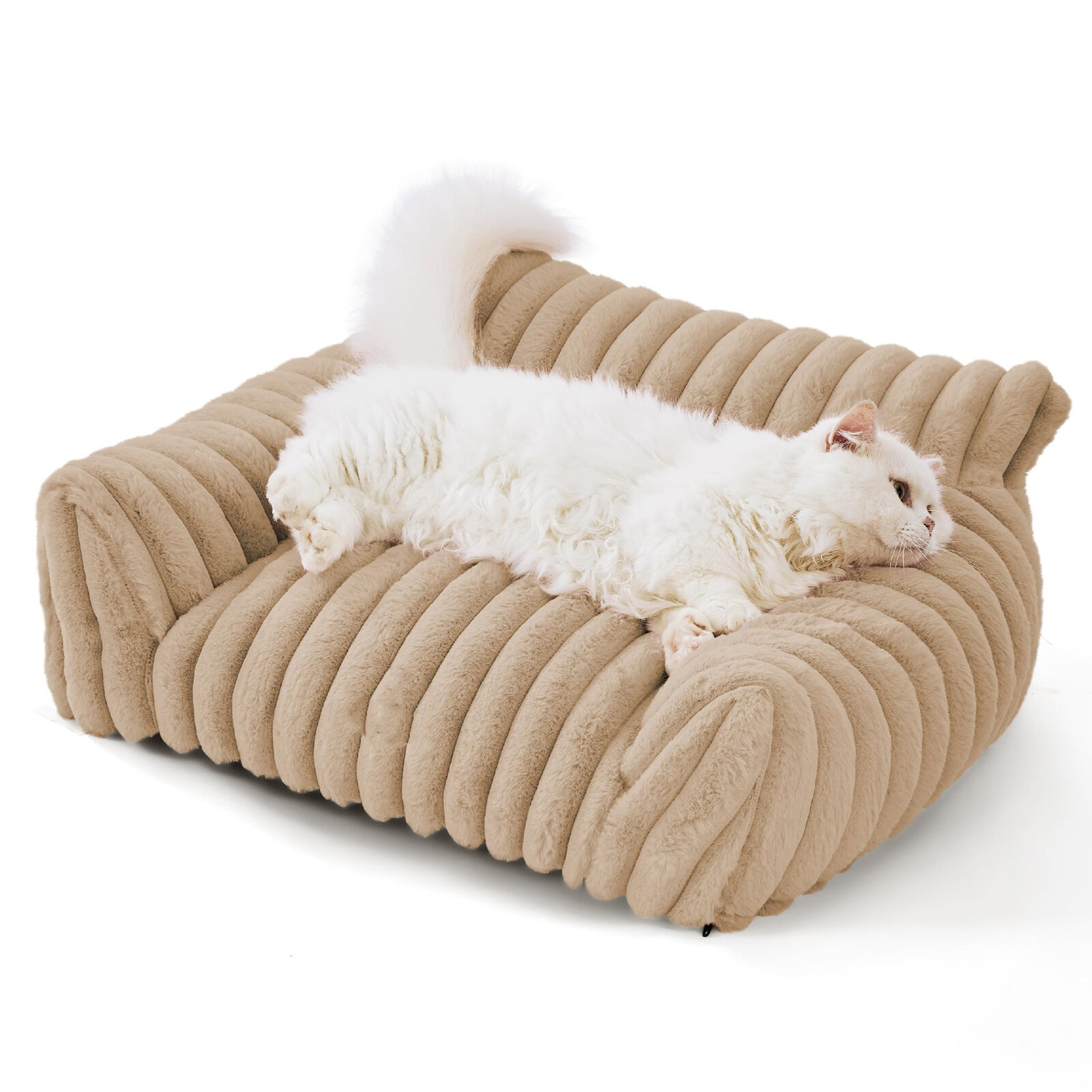 Cat Couch Bed Cute Pet for Small Medium and Large Cats Dogs Fluffy Sofa Pets Indoor with Non-Slip Bottom & Washable Cover