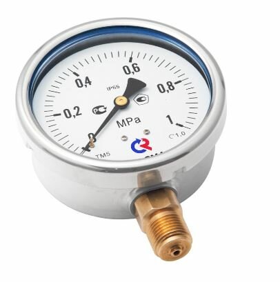 Росма Манометр виброустойчивый ТМ-520Р.00 (0-2.5МПа) ДК100 G1/2, класс точности 1.0 D070-03802