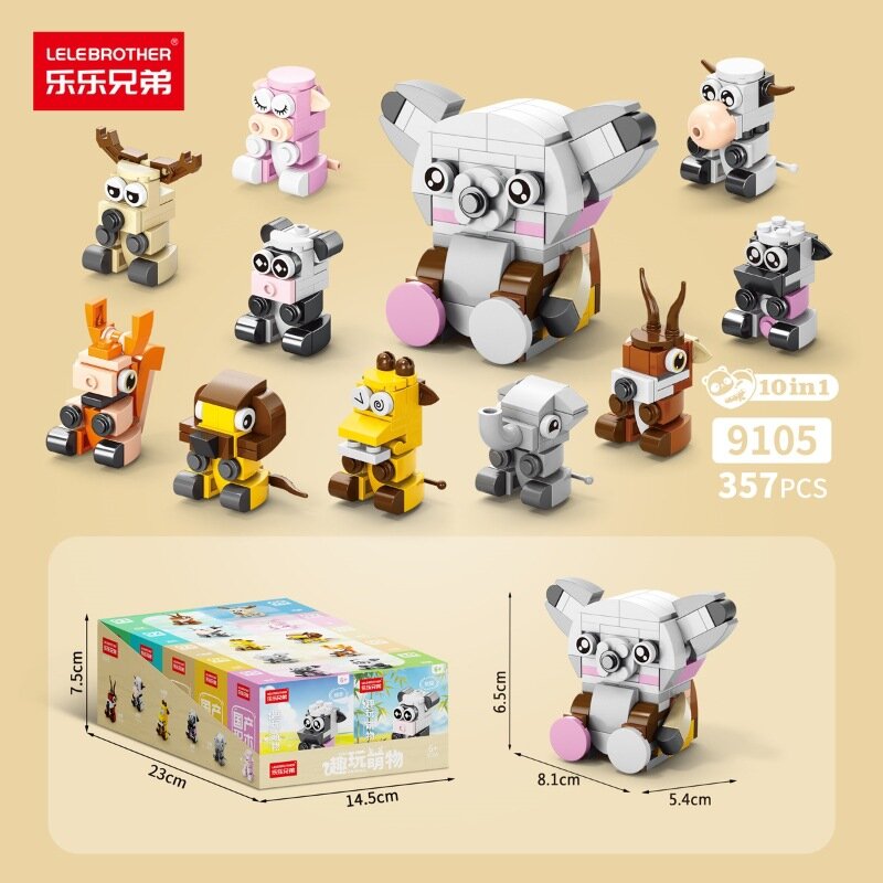 Братья Леле Юрский Тромбозавр Тератопс Тератопс Рекс Птерозавр анкилозавр Стегозавр Каннозавр Собранная модель Lele