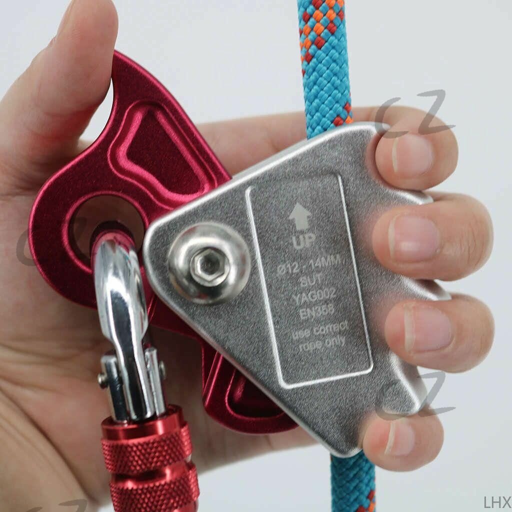 Захват для скалолазания на открытом воздухе, высотная работа, защита от падения, самоблокирующееся устройство для спуска по канату
