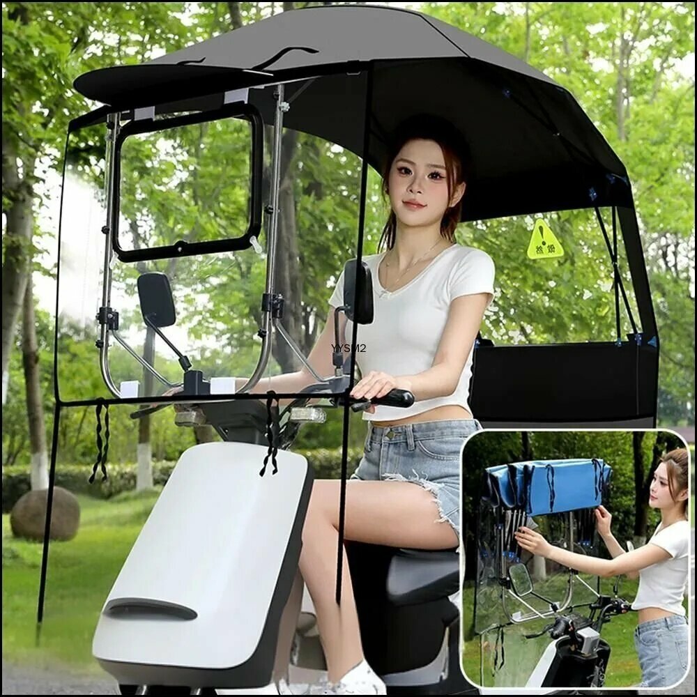 Складной навес для электромобиля, защита от солнца, лобовое стекло, солнцезащитный козырек