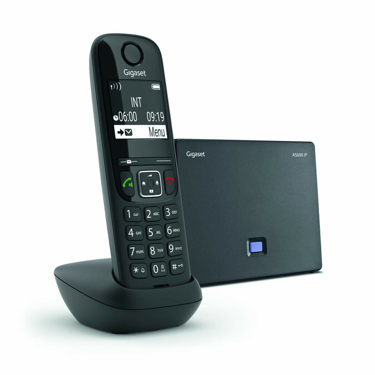 IP/Dect телефон Gigaset AS690 IP RUS BLACK. Товар уцененный