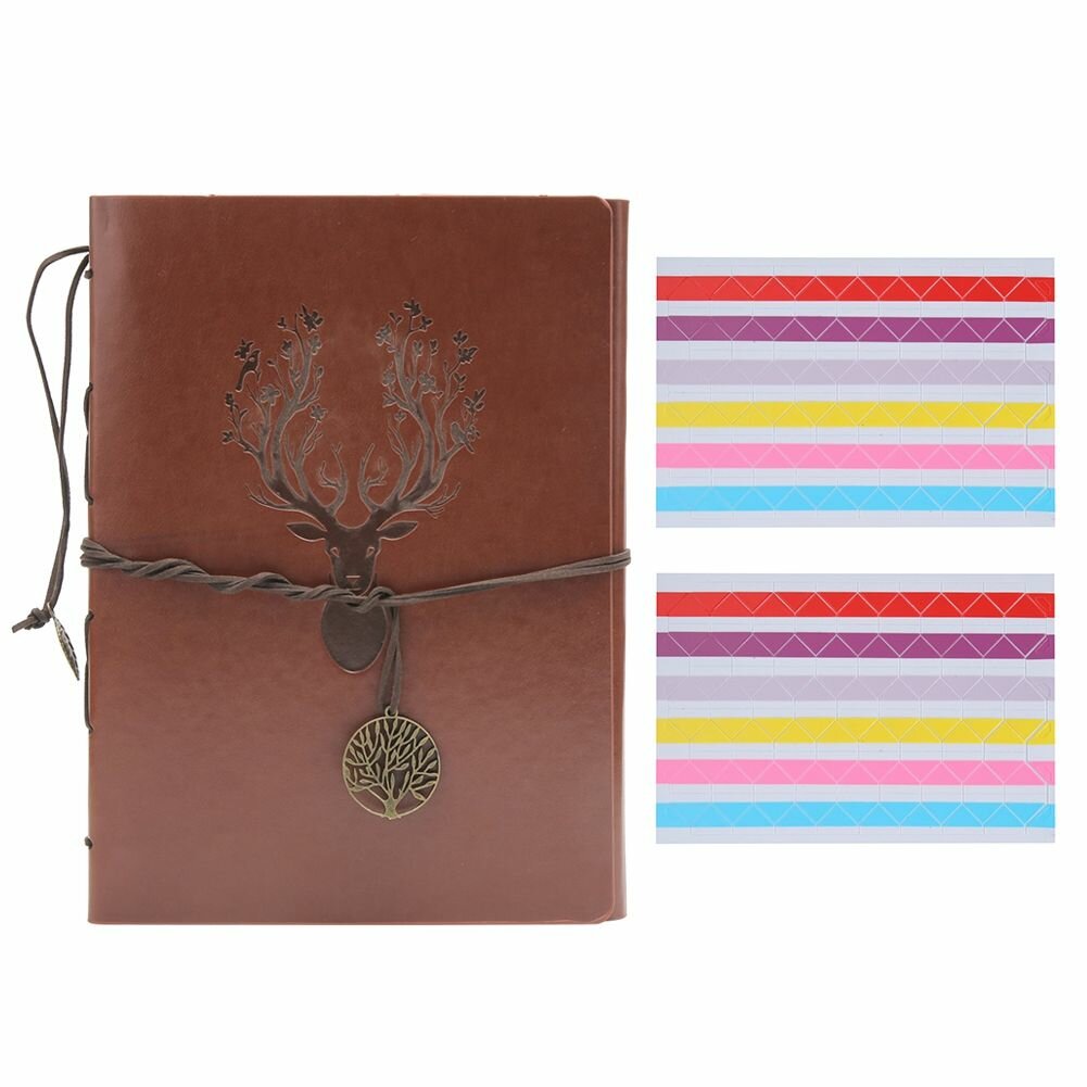 Фотоальбом ручной работы своими руками. Самоклеящийся памятный альбом. Альбом для вырезок. Годовщина. Подарки на День святого Валентина. Большой размер, голова оленя (с 2 углами для фото).