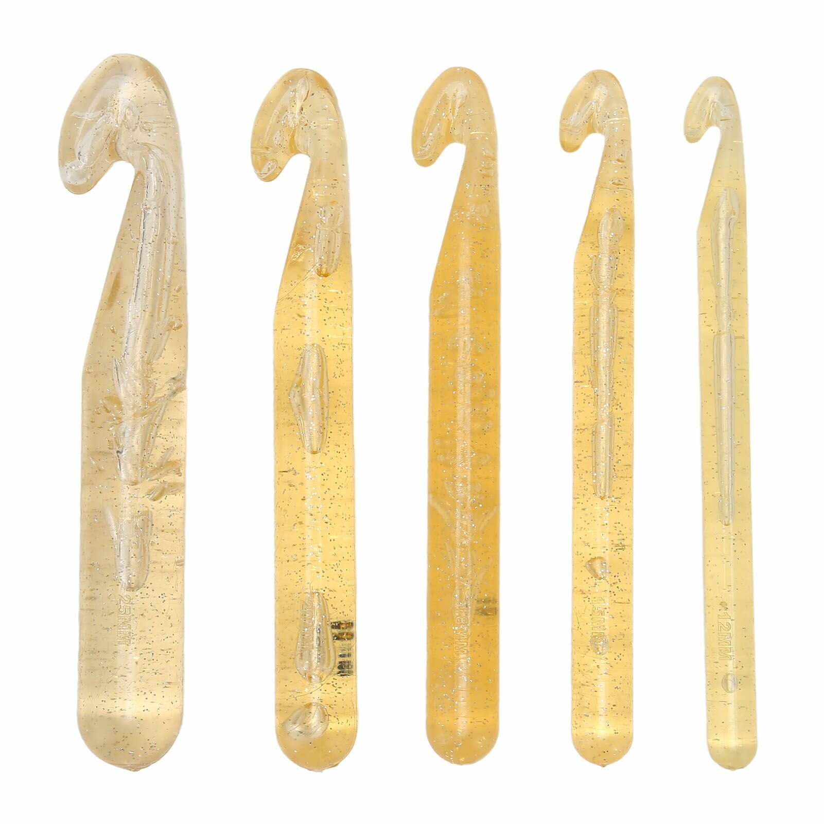 5 шт. огромный вязальный крючок, разглаживающий пластик, утолщенные, разные размеры, огромные иглы для вязания крючком для плетения ковров, шарфов