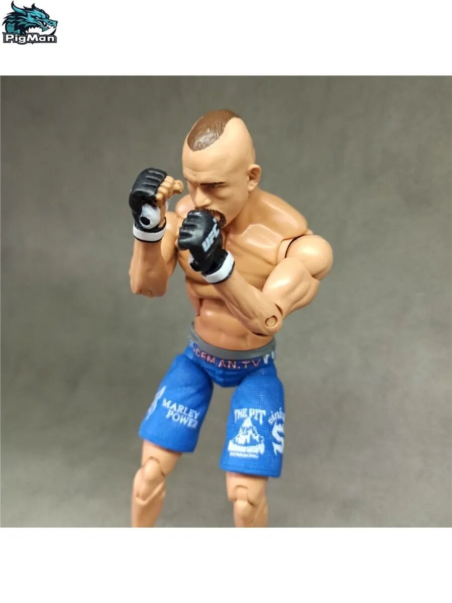 Экшн-фигурка борец UFC, Двухместный боевой костюм, 2 шт. (20см, пакет)