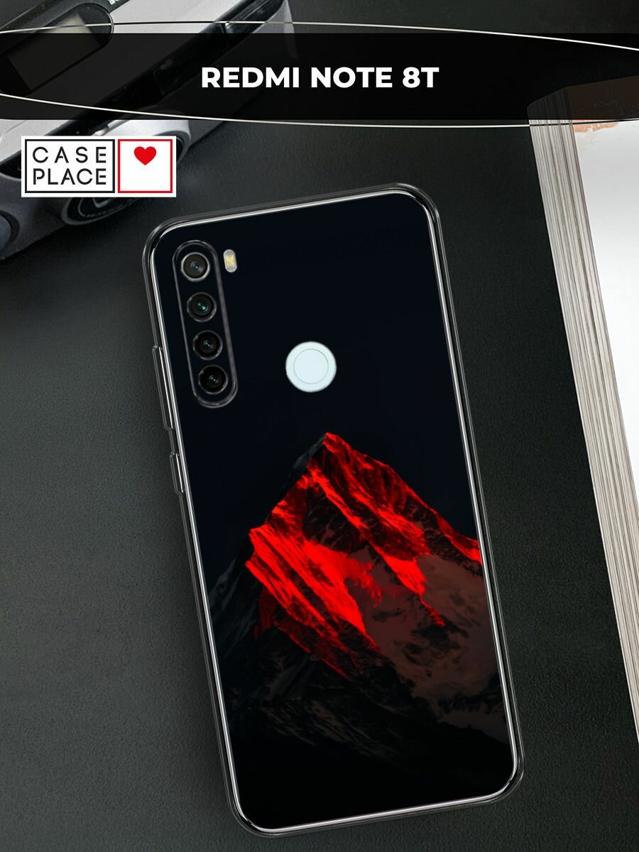 Чехол на Xiaomi Redmi Note 8T / Сяоми Редми Нот 8Т с принтом Красная гора