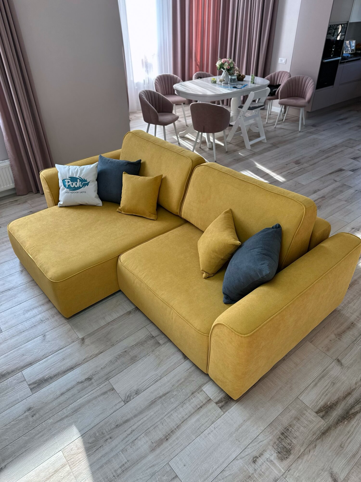 Pooh фабрика мебели Диван-кровать угловой Сиэтл мини, раскладной