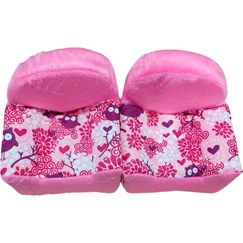 Мебель мягкая 2 кресла "Совы" со малиновым плюшем НМ-001/1-36