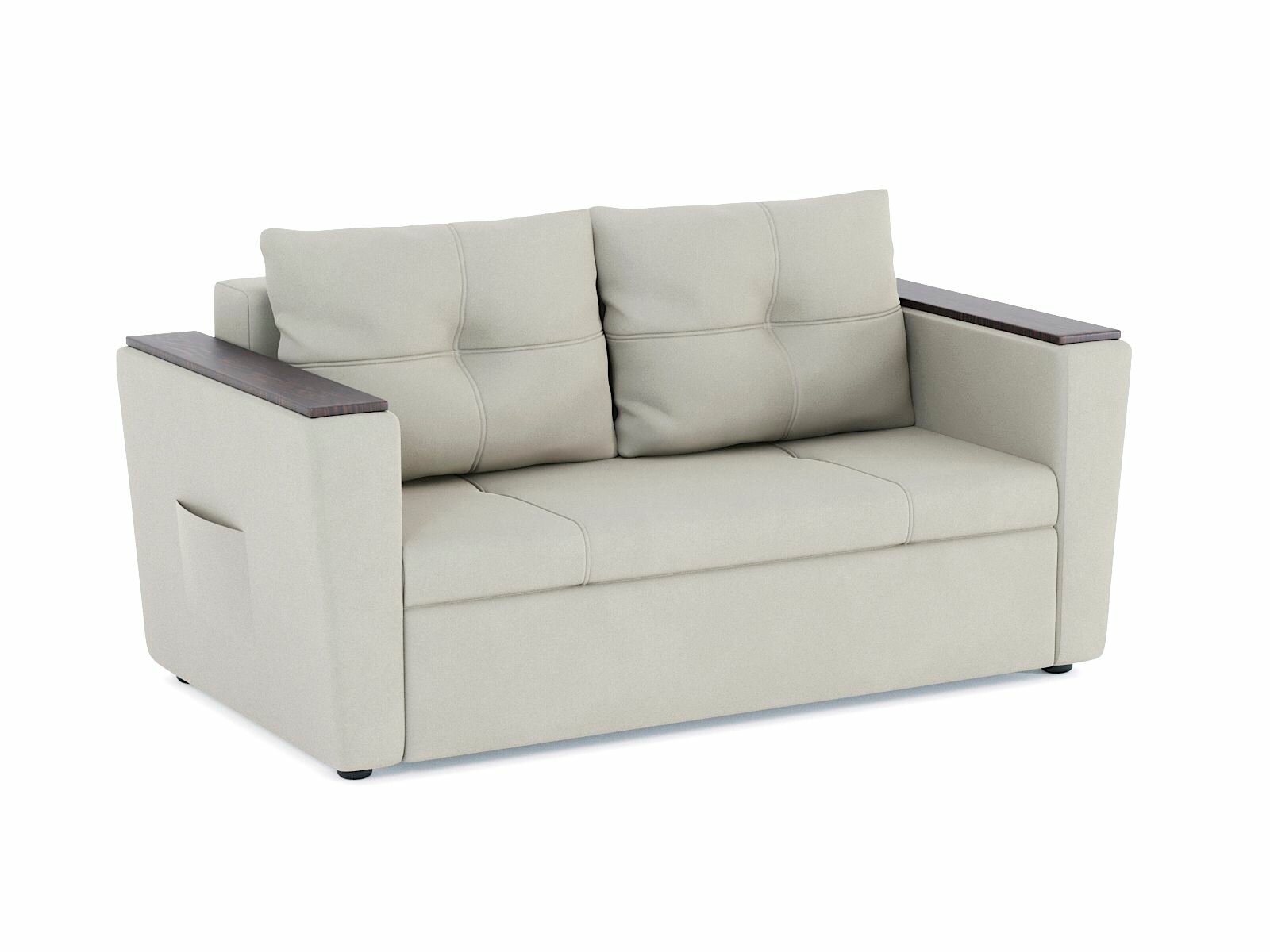 Диван - кровать Дубай Майами, трехсекционная еврокнижка, 175*90*96, велюр Зара Крим 02