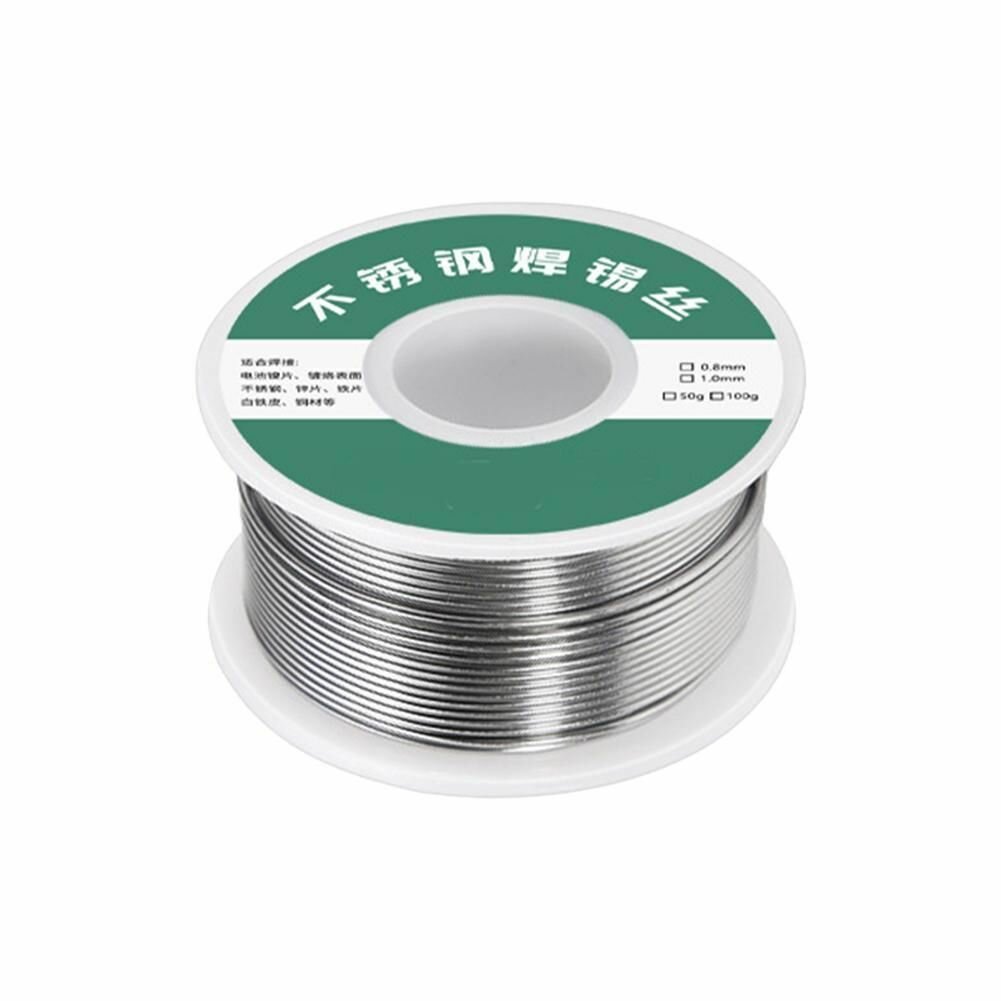 25/50/100гр Припой оловянно-свинцовый с канифолью, проволока диаметр 1мм, Припой для сварки нержавеющей стали