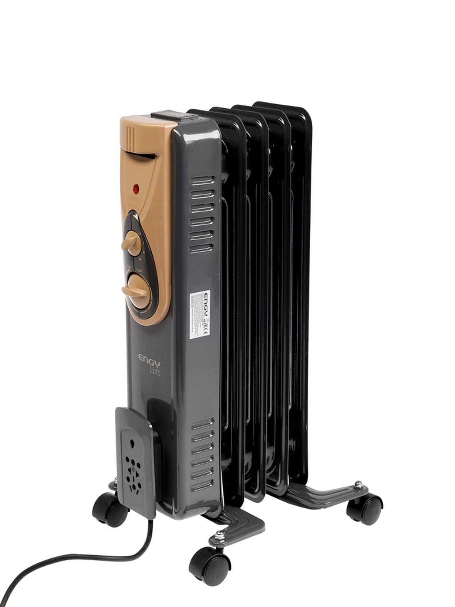 Обогреватель ENGY EN-2405 Loft, масляный, 1000Вт, 5 секций, 3 уровня мощности 10953792