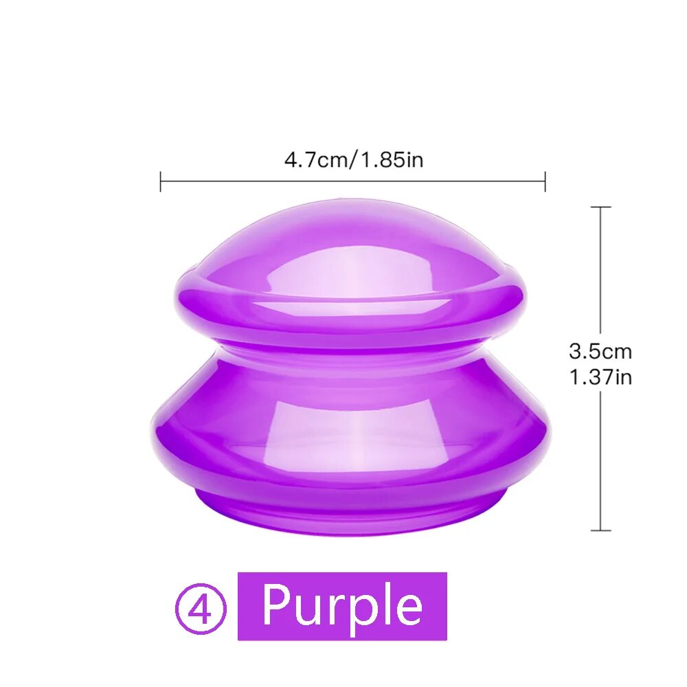 Силиконовые банки для массажа DUTRIEUX NO.4- Purple