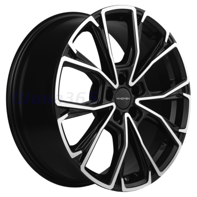 Литой колесный диск Khomen Wheels KHW1907 (Mitsubishi) 7,5x19/5x114,3 ET40 D67,1 Black-FP