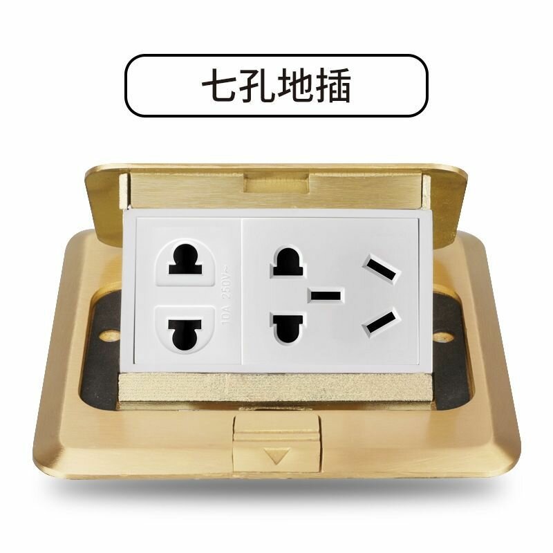 Нержавеющая сталь, полностью медный заземляющий штекер, водонепроницаемая скрытая розетка, пятигнездовая амортизация, медленное восстановление, десятигнездовая сетевая заземляющая розетка, прямая продажа