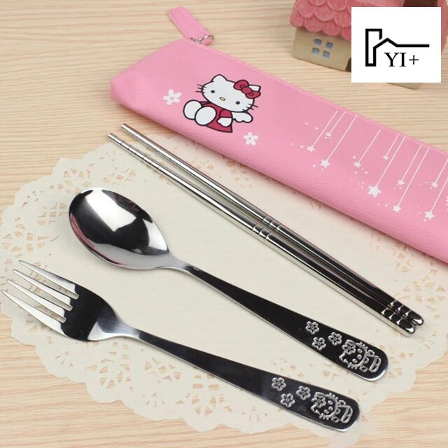 Набор детской посуды MINISO Hello Kitty 3 предмета