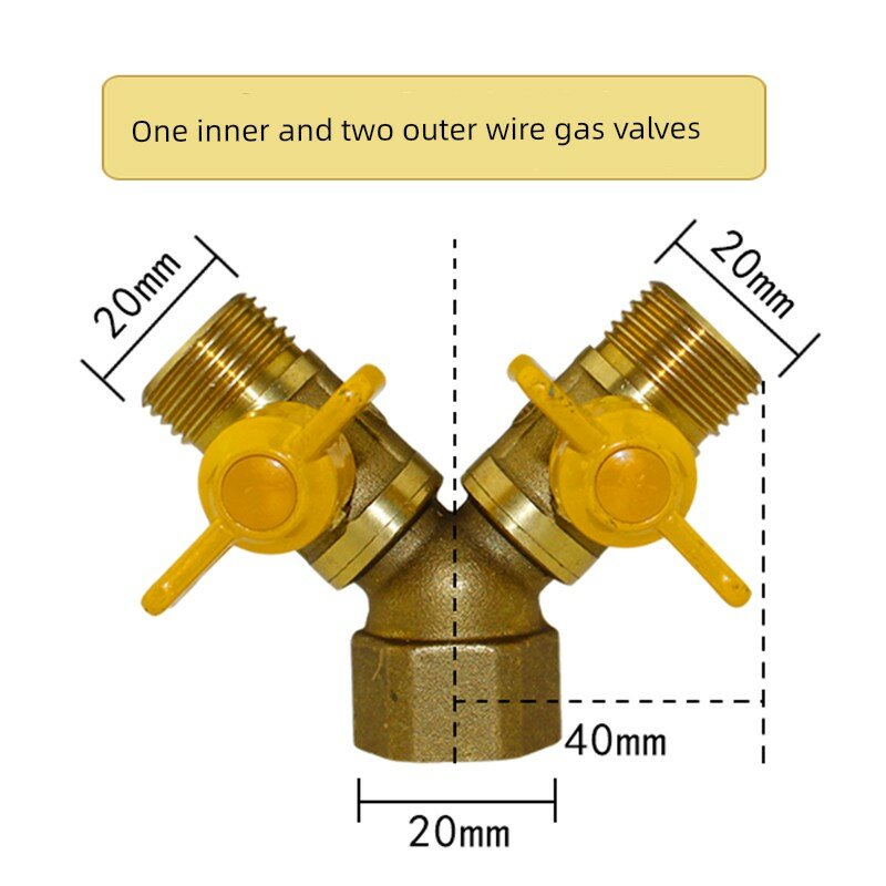 4-позиционный газовый трехходовой клапан, полностью медный шаровой кран, клапан для газа и природного газа, специальный