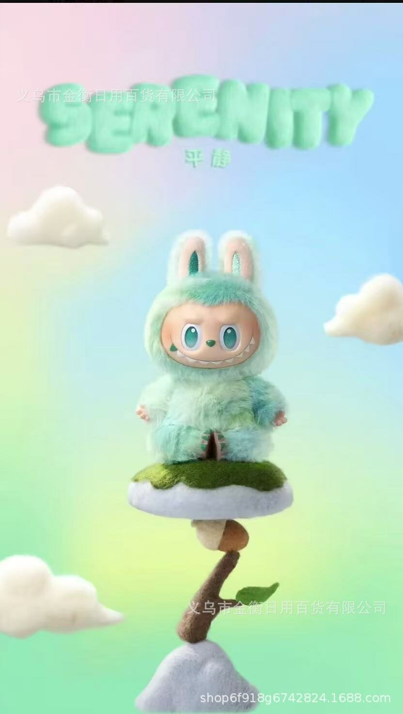 В наличии Bubble Mart Labubu Labubu виниловая фигурка лица макарон первого, второго и третьего поколения плюшевая игрушка