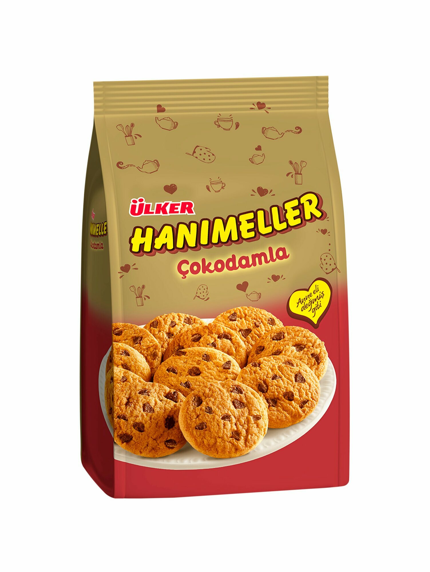 Печенье с шоколадом (сдобное), "Ulker", Hanimeller Cokodamla, 150гр. Турция