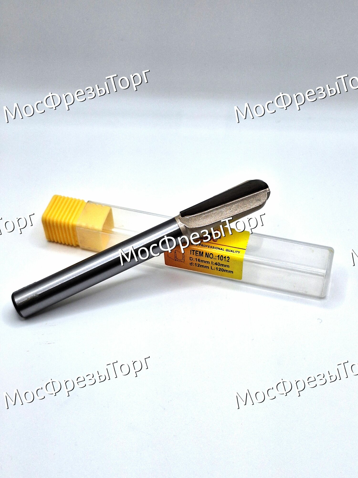 Фреза Globus 1012 D 16x40 TL120, хвостовик 12 мм, пазовая галтельная