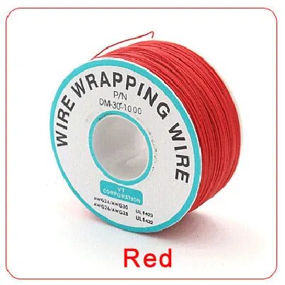 Красный обмоточный провод 30AWG, 250м