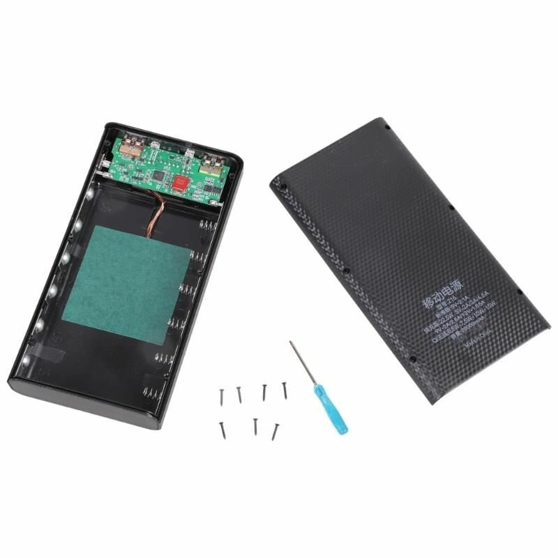 DIY съемный LCD аккумулятор 6x21700 с быстрой зарядкой QC3.0, - 22.5W 15W