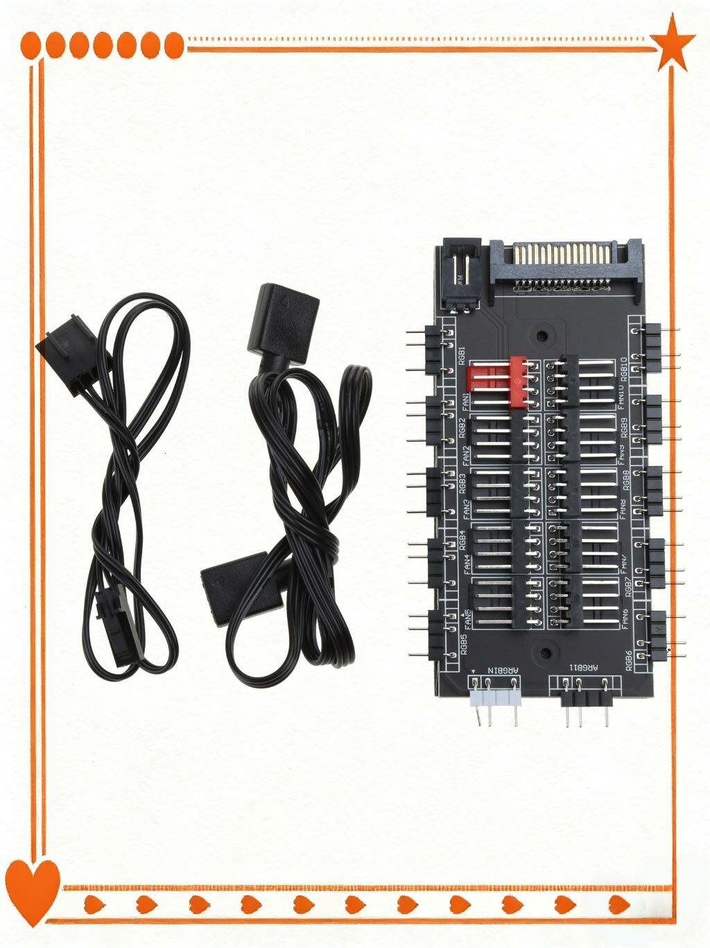 PWM-вентилятор + ARGB-светодиоды: беспроводной контроллер-хаб 1:10