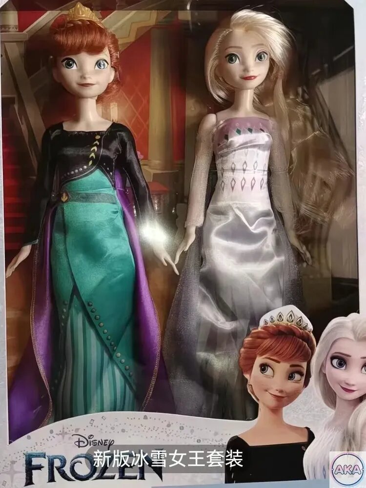 Куклы Disney Frozen Сестры Анна и Эльза в образе королев из Холодное сердце 2, набор кукол — фото 1