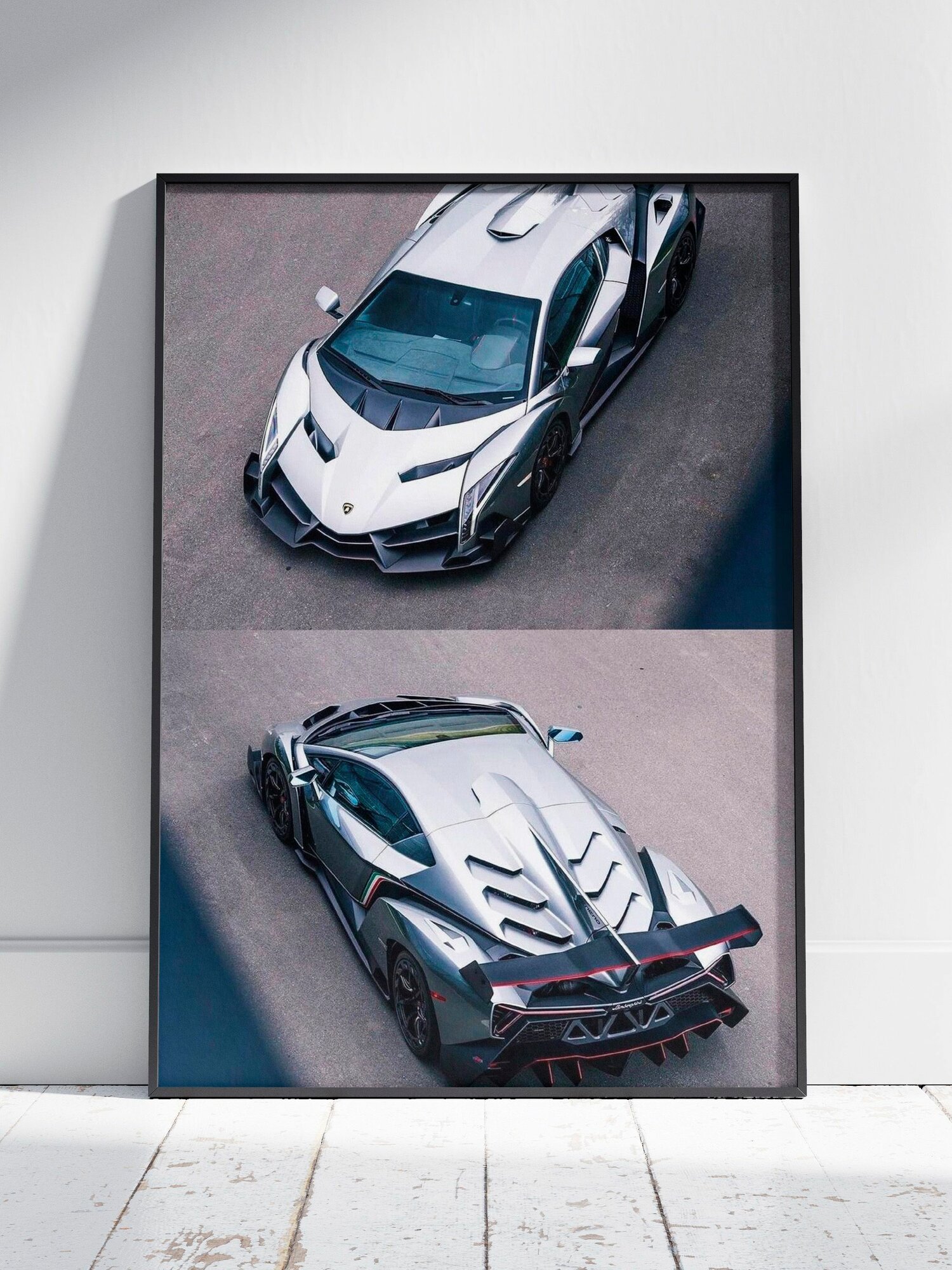 Плакат на стену для интерьера Легенды Авто (Ламборгини Венено - Lamborghini Veneno 2) - Постер по машине формата A3 (30x42 см)