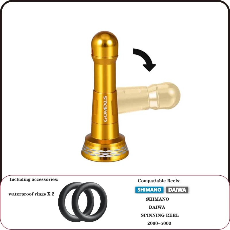 Складная подставка для катушек Gomexus для Shimano Stella Daiwa Бежевый, Gold