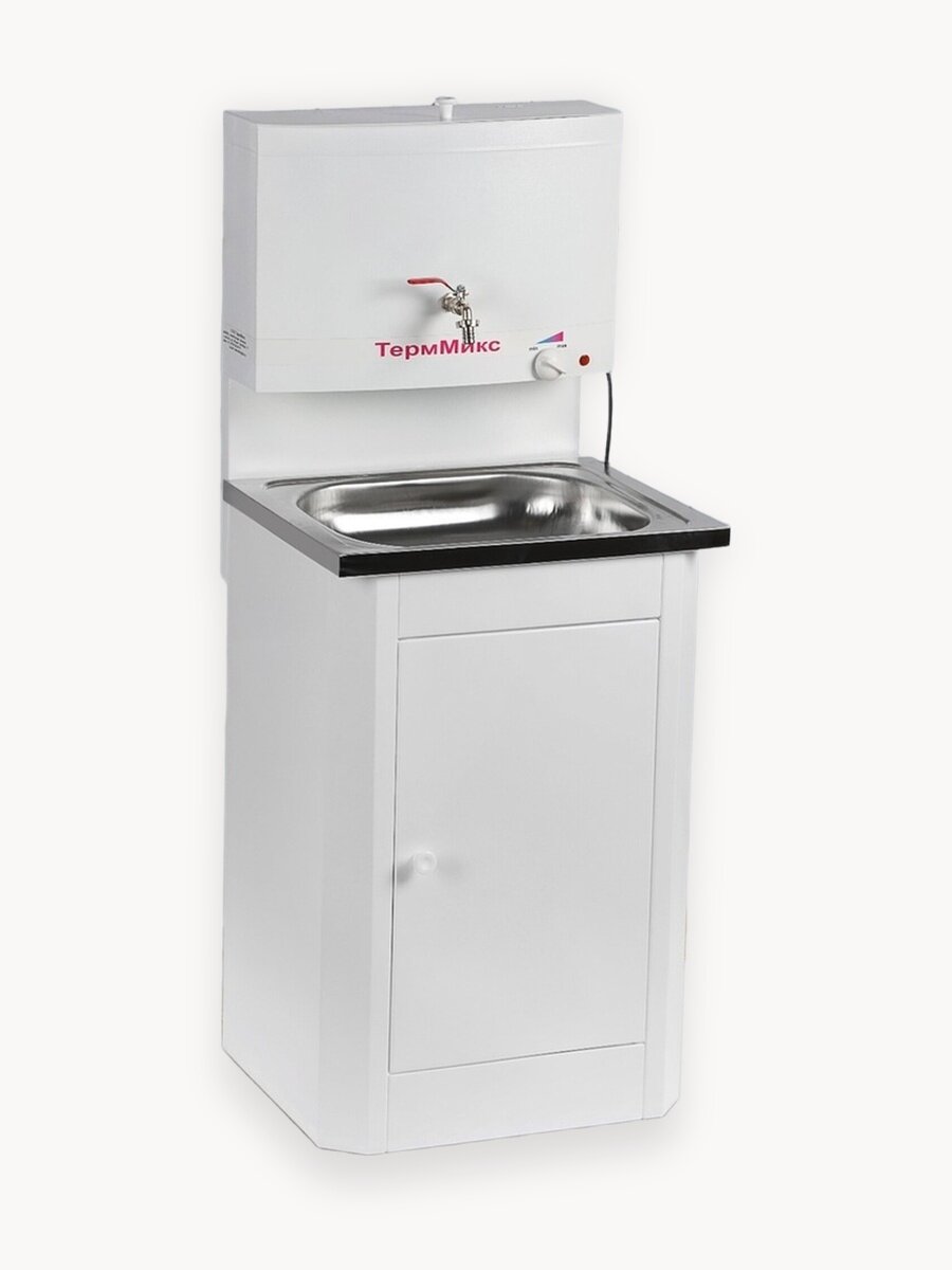 Умывальник "ТермМикс", с ЭВН, нержавеющая мойка, 1250 Вт, 17 л, белый 4420810