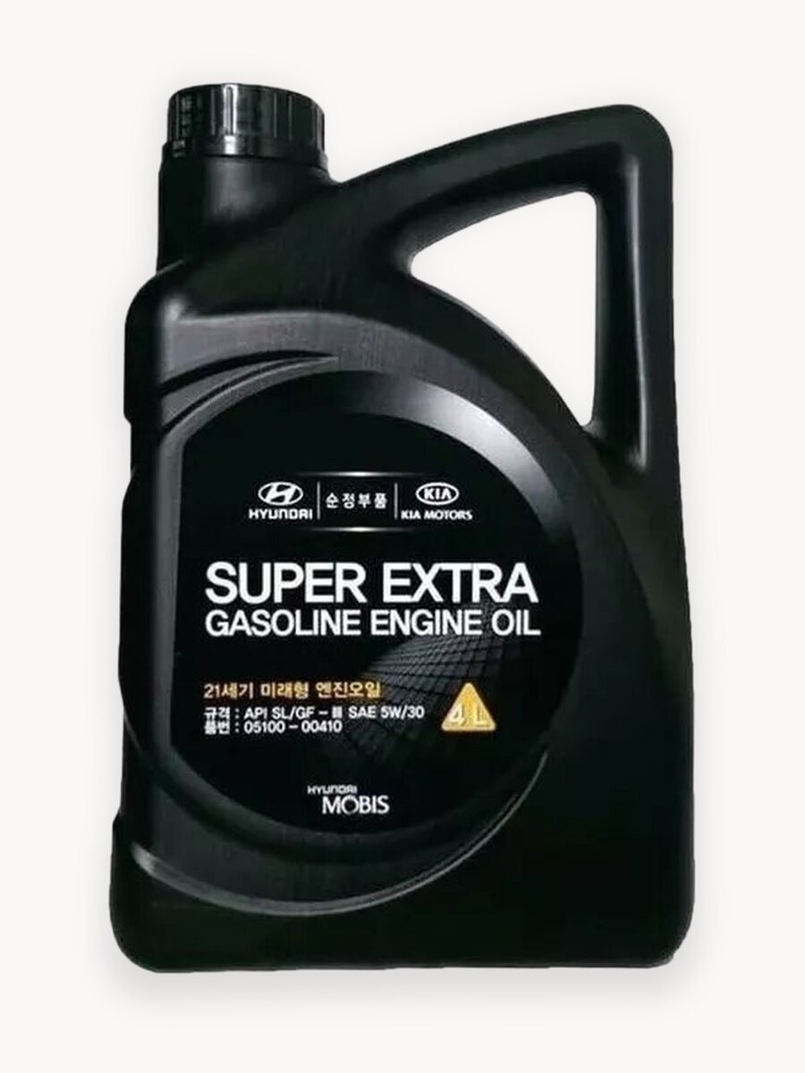 Масло моторное 05100-00410 Hyundai Super Extra Gasoline 5w30, синтетика 4 л.
