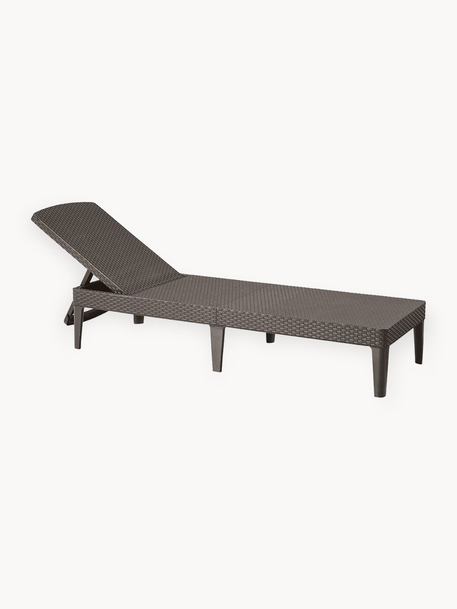 Шезлонг Keter, Jaipur, с регулировкой спинки, складной, цвет капучино, длина 187см