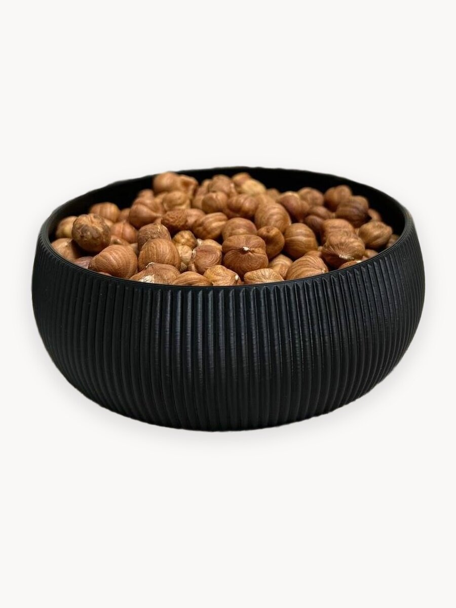 Конфетница "Орешница", 3D, черная, 14 см, универсальная, для сладостей и орехов