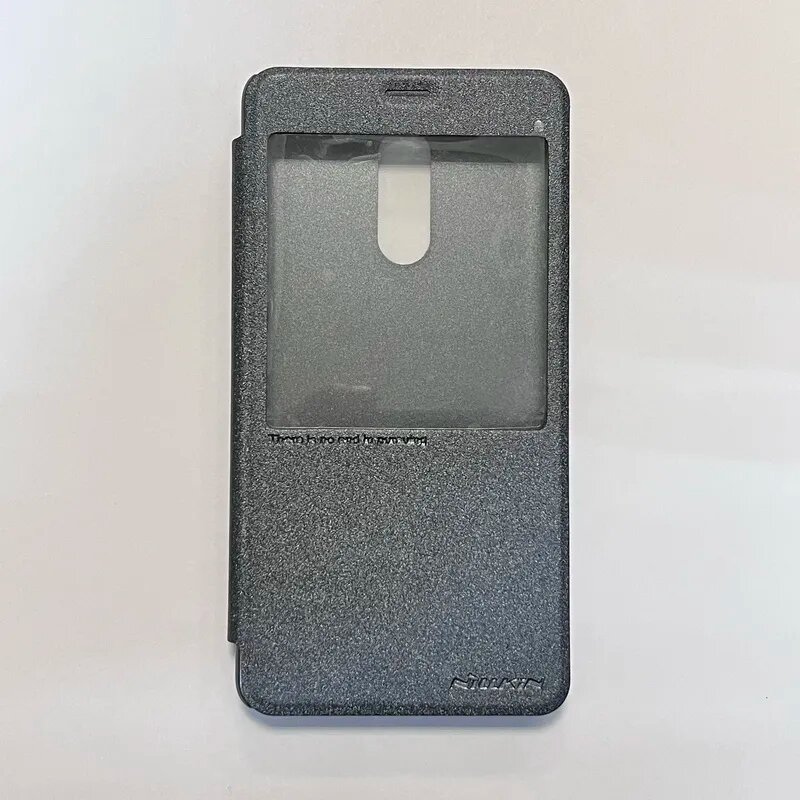 Чехол-книжка для телефона Xiaomi Redmi Pro 5.5, серого цвета, Nillkin Sparkle Series с окном