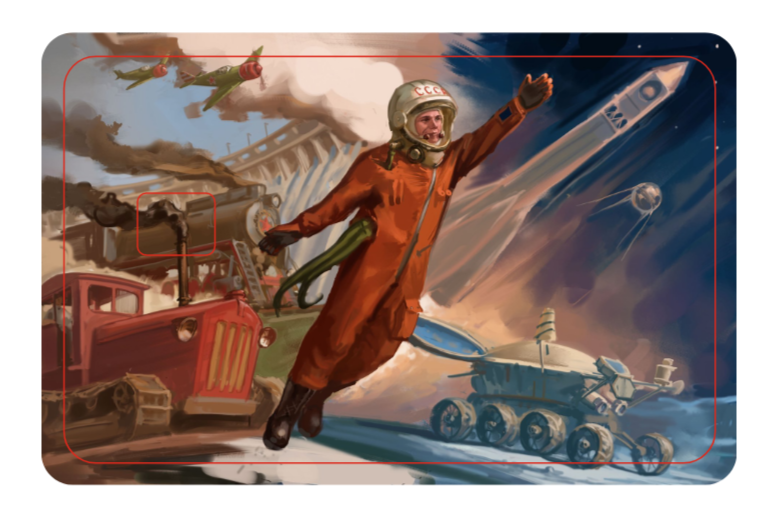 Наклейка на банковскую карту, стикер на карту, маленький чип, мемы, приколы, комиксы, стильная наклейка мемы, космос, СССР, Гагарин