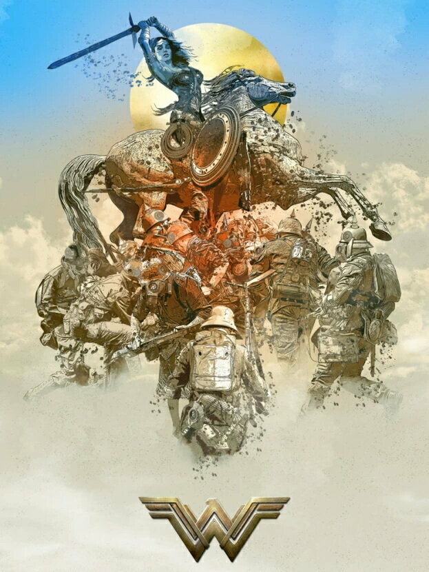 Плакат, постер Wonder Woman на бумаге, размер 21х30см