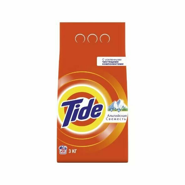 Tide Порошок для белья стиральный Автомат Альпийская свежесть 3 кг/