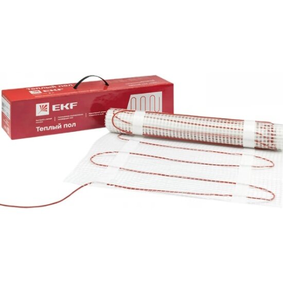 Комплект "Теплый пол" (мат) Ekf двухжил. 75Вт 0.5кв. м "Уют" PROxima, nm2-75-0.5